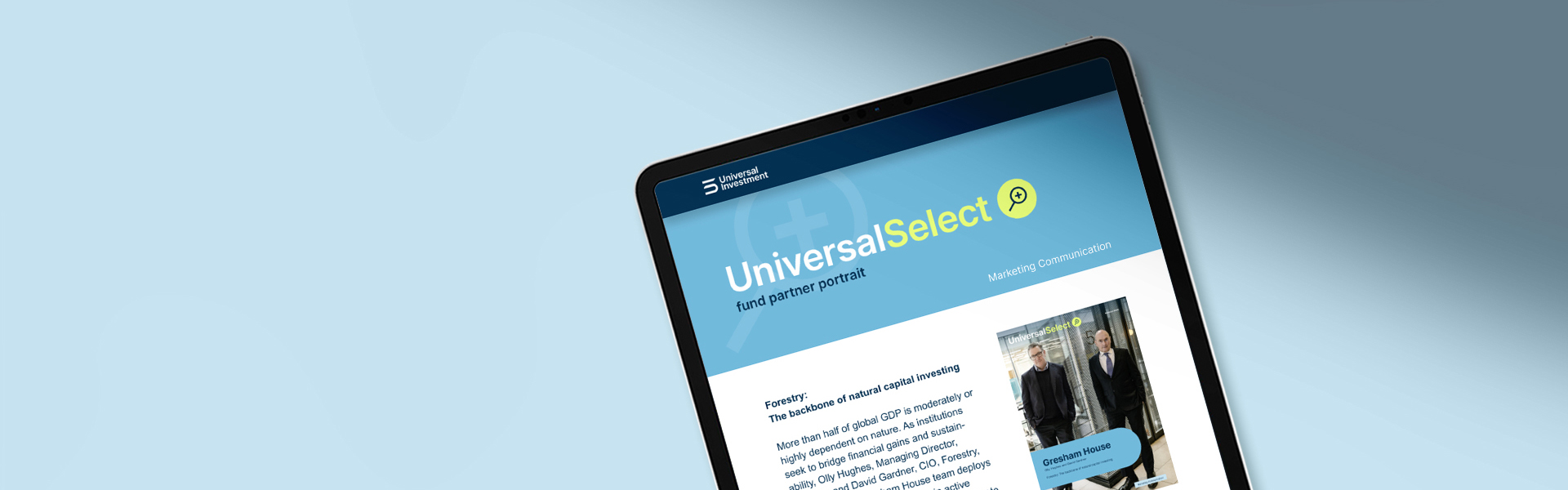 Universal Investment I Universe I UniversalSelect Gresham House